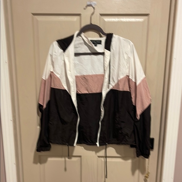 Love Tree | Jackets & Coats | Love Tree Black And White Bomber Jacket ...